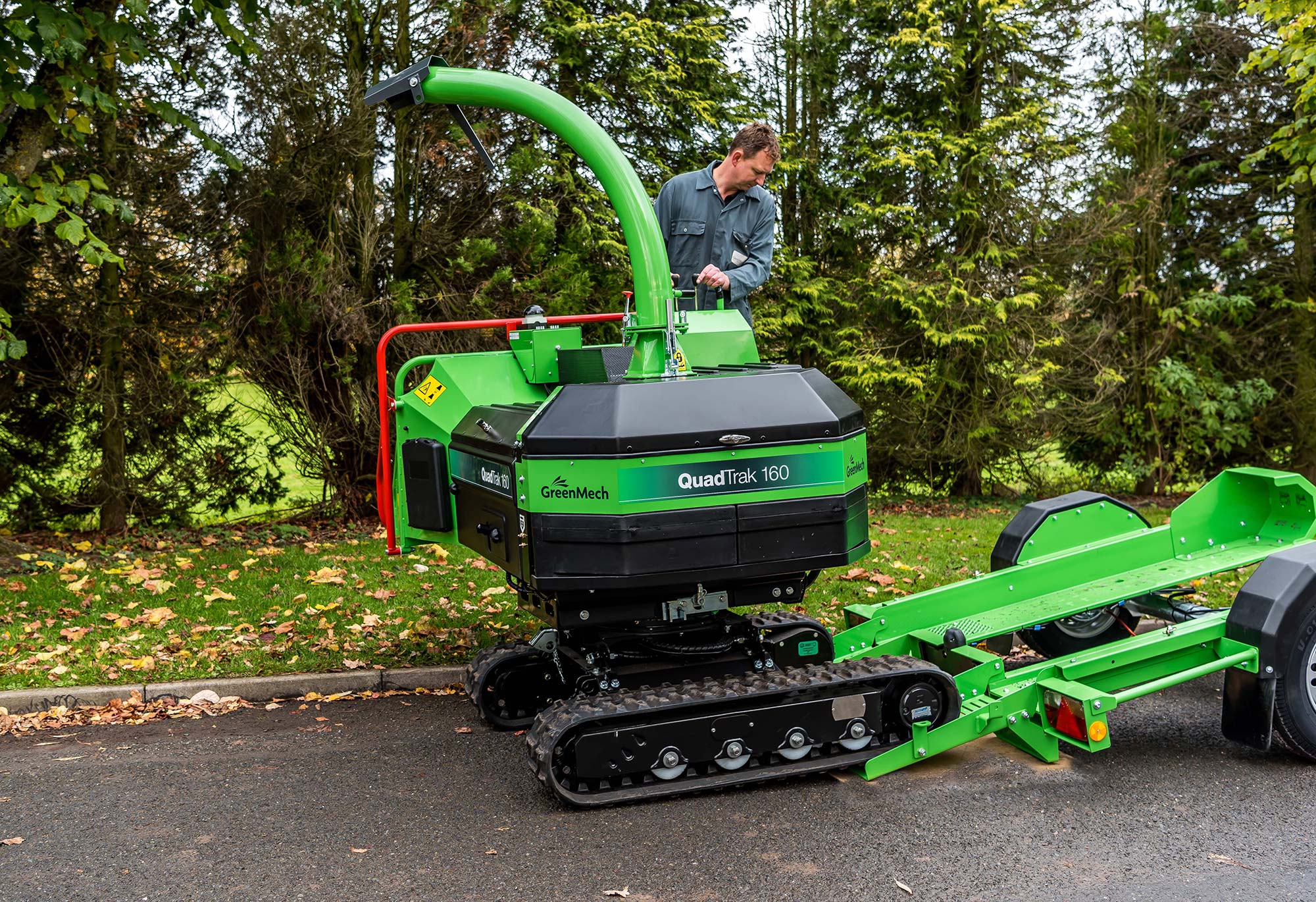 GreenMech Quadtrak 160D Wood Chipper - Arblease